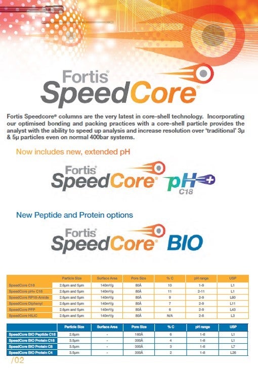 HPLC 컬럼, C18 column 외 영국 Fortis SpeedCore 컬럼을 유엠씨사이언스에서 만나보세요 : 네이버 블로그