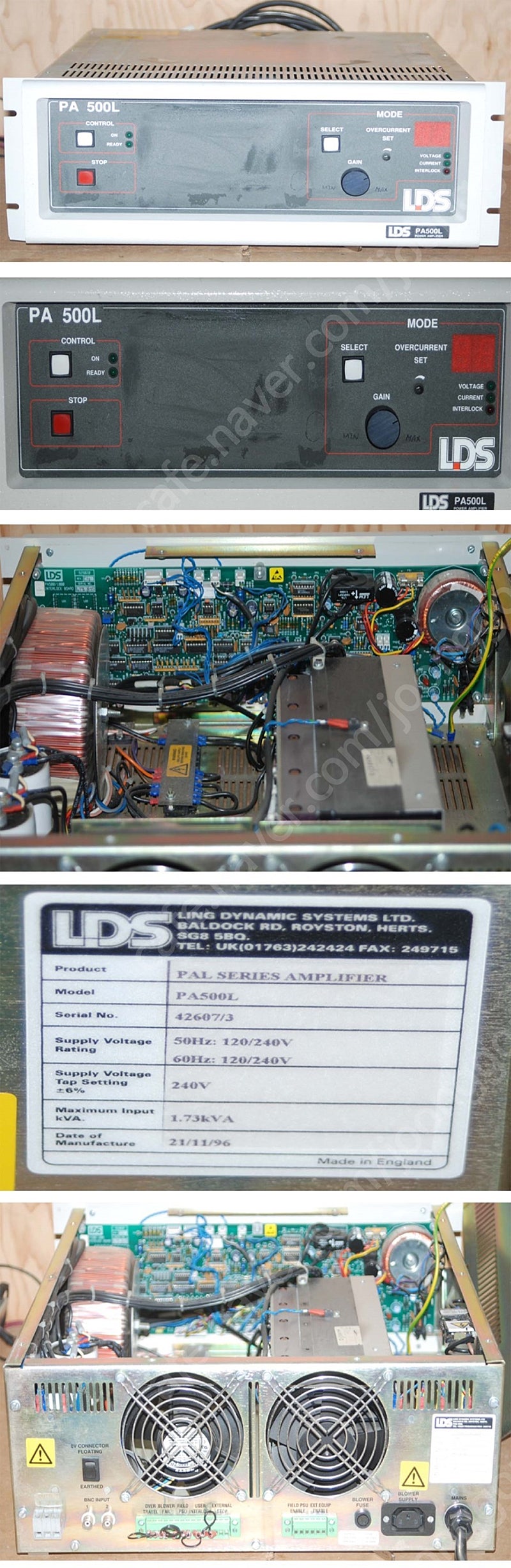 소리전자 - LDS PA 500 L 전력 증폭기 링 진동 테스트 LDS PA 500L PAL SERIES AMPLIFIER