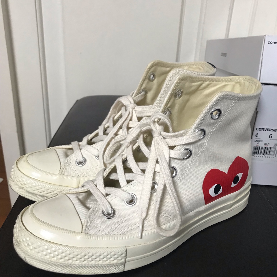 꼼데가르송 하이 컨버스 230,uk4 | 여성신발 | 중고나라