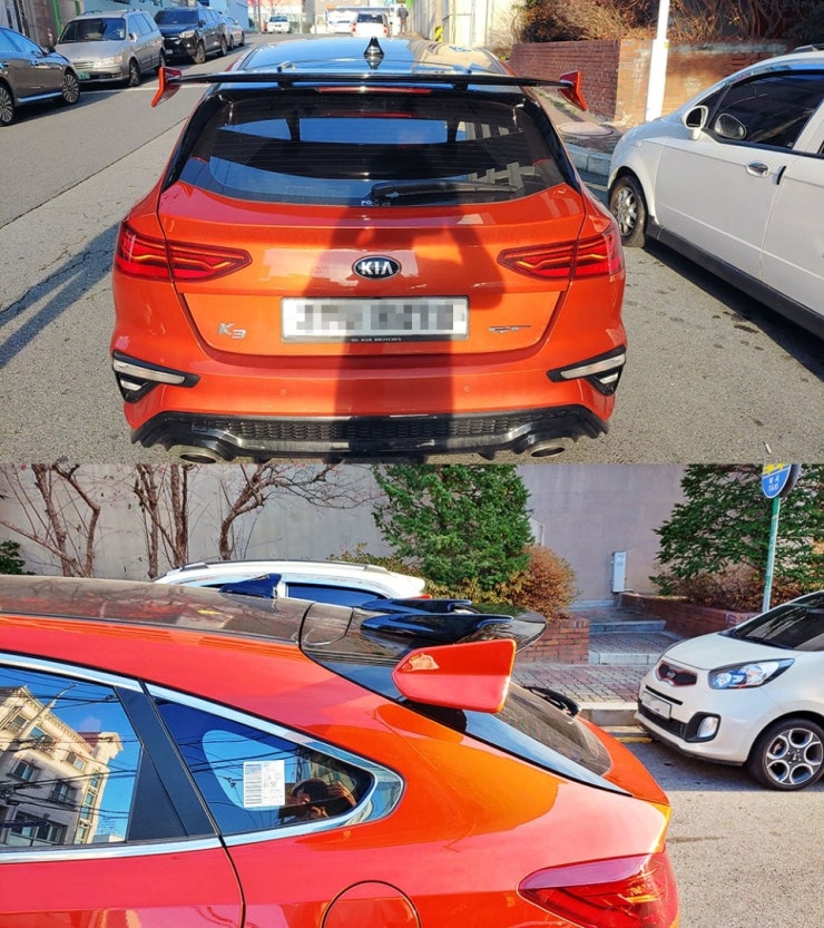 [K3] K3 GT 리어스포일러 윙스타일 스포일러 *대전 카오디오대장간* : 네이버 블로그