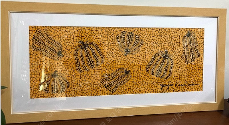 쿠사마 야요이 호박 패브릭 Kusama Yayoi 예술작품골동품수집 중고나라