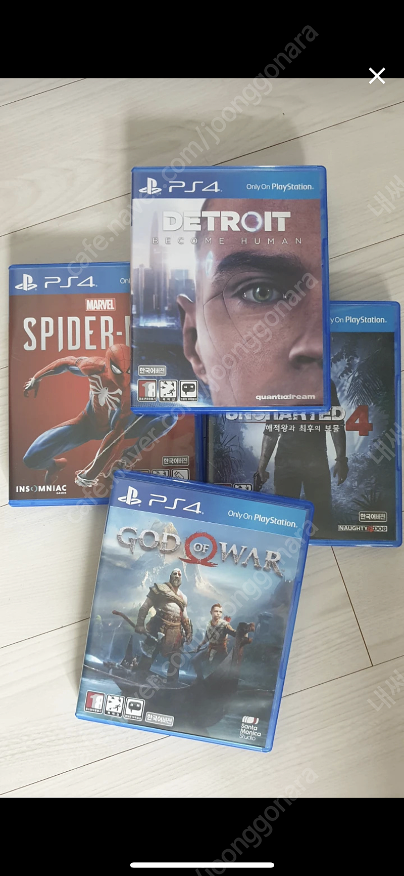 PS4 갓오브워 4,PS4 언차티드4,PS4 디트로이트... | 게임타이틀 | 중고나라