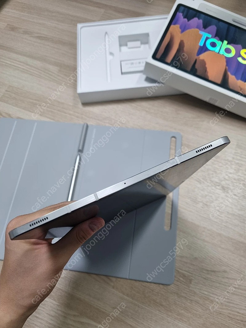 갤럭시탭S7+ lte 실버 256GB S급 팝니다 | 케이스/거치대/보호필름 | 중고나라