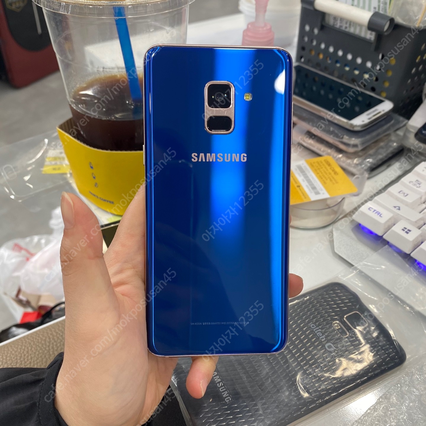 2018갤럭시A8 A530 LG 블루 32GB 9만 3... | 스마트폰 | 중고나라