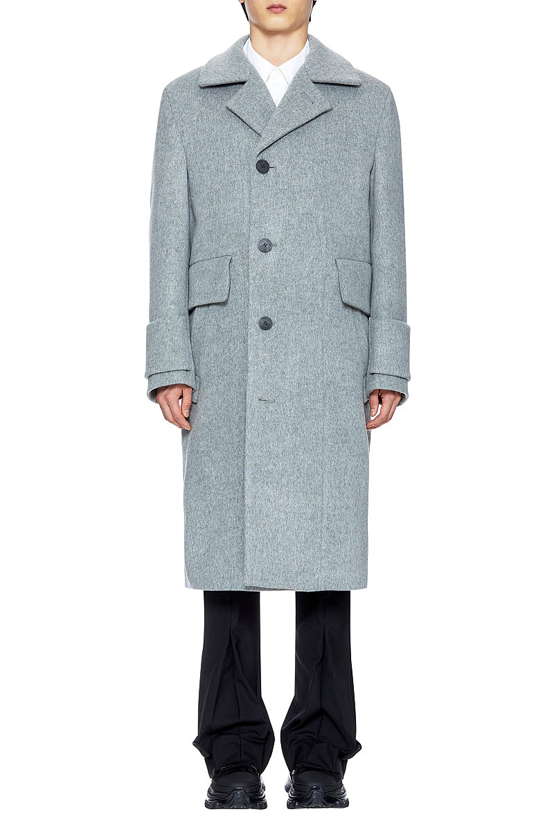 우영미 / 21fw 그레이 벨티드 울 코트 / 46,4... | 티셔츠/캐쥬얼의류 | 중고나라