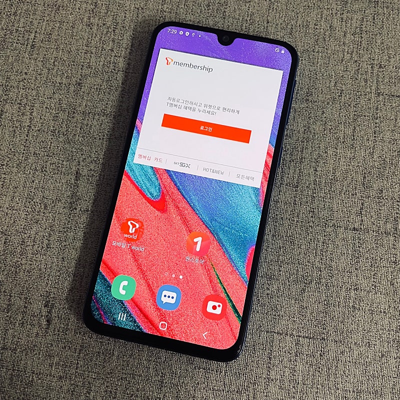 SKT 갤럭시 A40 블루 64G 20년6월개통 9만원 판매합니다 | 스마트폰 | 중고나라