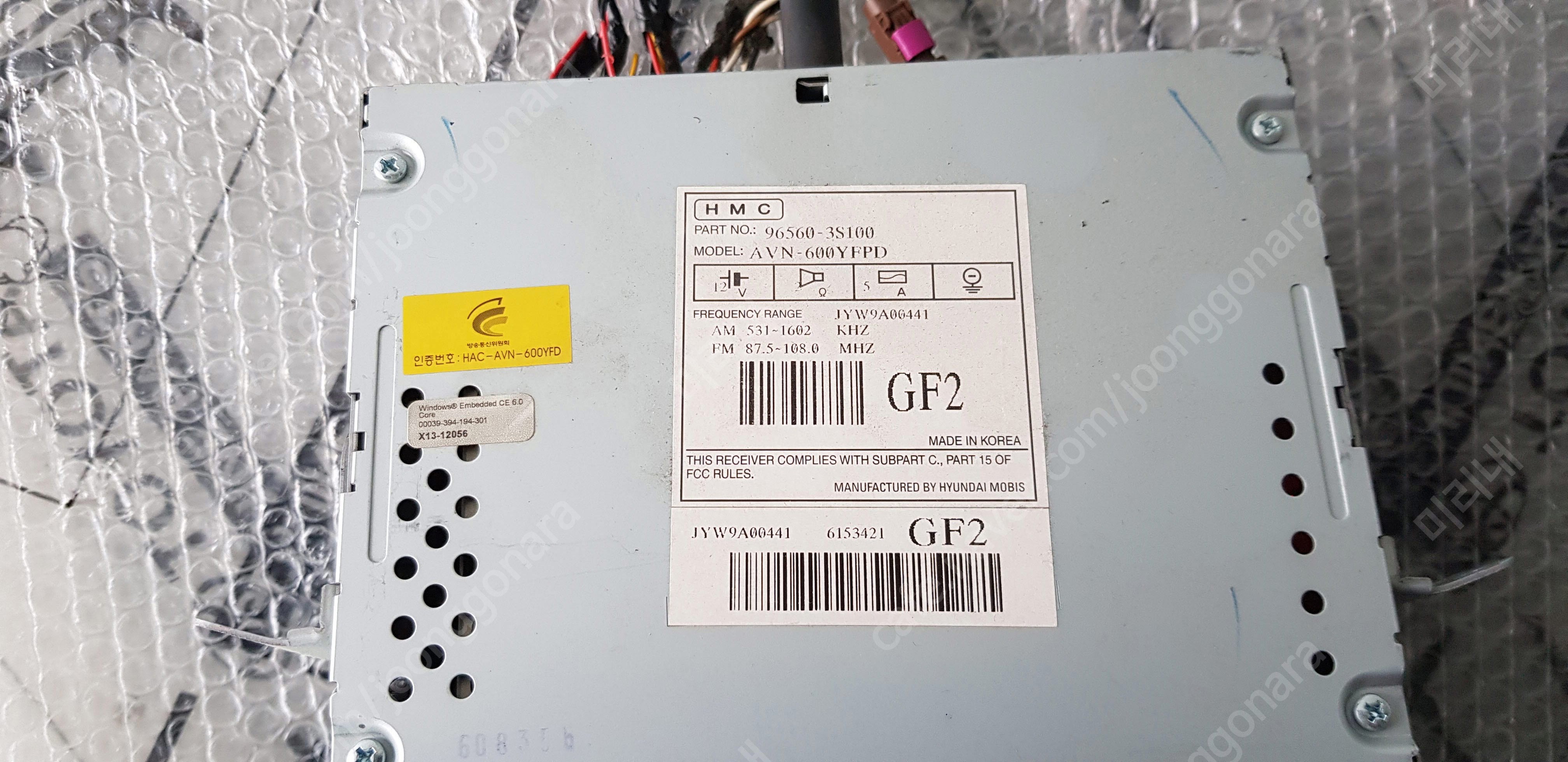 YF소나타 순정 AVN(순정네비게이션) 96560-3S... | 카오디오/카시트 | 중고나라