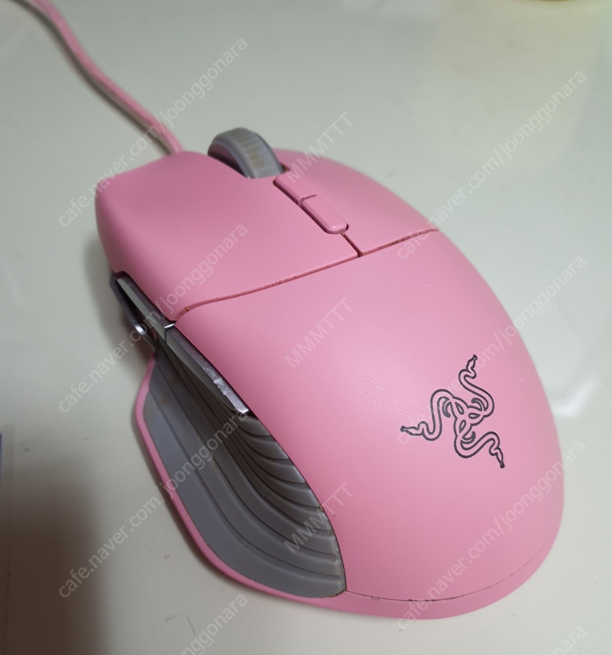 레이저 바실리스크 핑크 마우스 (유선) 판매합니다 | 키보드/마우스/스피커 | 중고나라