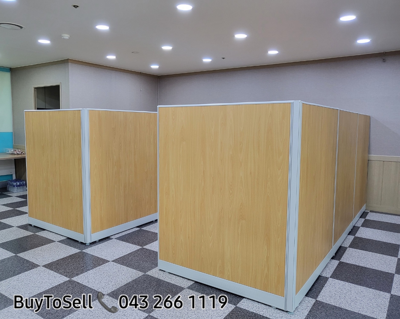 사무실 파티션 칸막이 45T 우드파티션 H1500 H1... | 학생/서재/사무용가구 | 중고나라