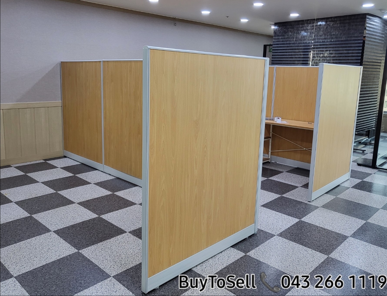 사무실 파티션 칸막이 45T 우드파티션 H1500 H1... | 학생/서재/사무용가구 | 중고나라