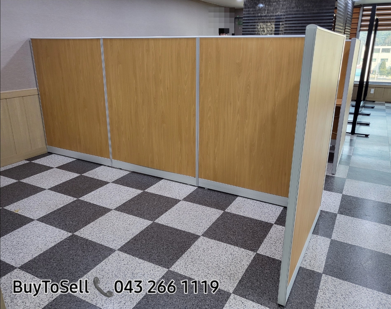 사무실 파티션 칸막이 45T 우드파티션 H1500 H1... | 학생/서재/사무용가구 | 중고나라