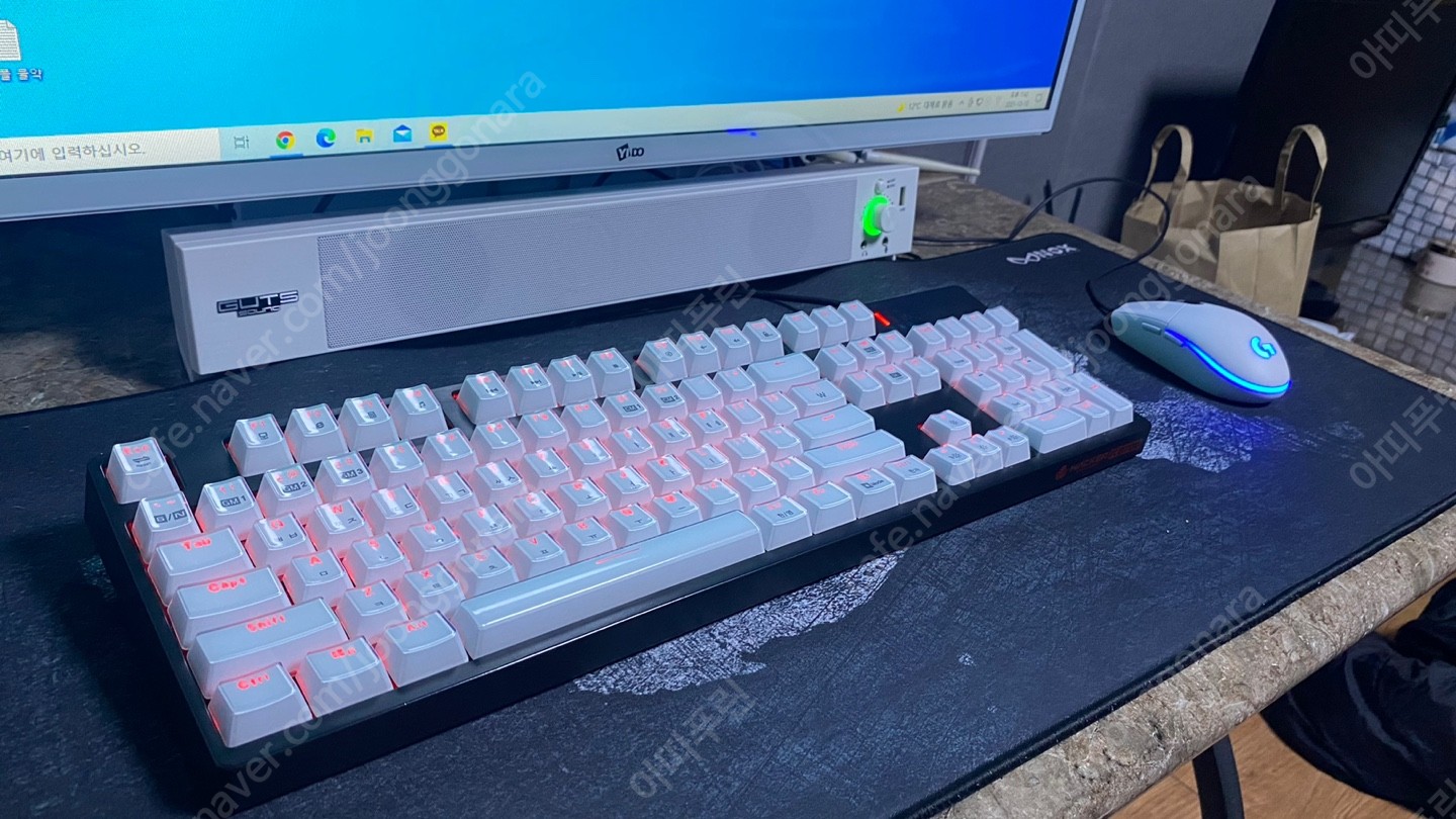 앱코 해커 K8700 크리스탈 키캡 (청축) | 키보드/마우스/스피커 | 중고나라