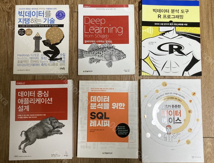 알고리즘빅데이터딥러닝r프로그래밍데이터엔지니어링 학습교육 중고나라