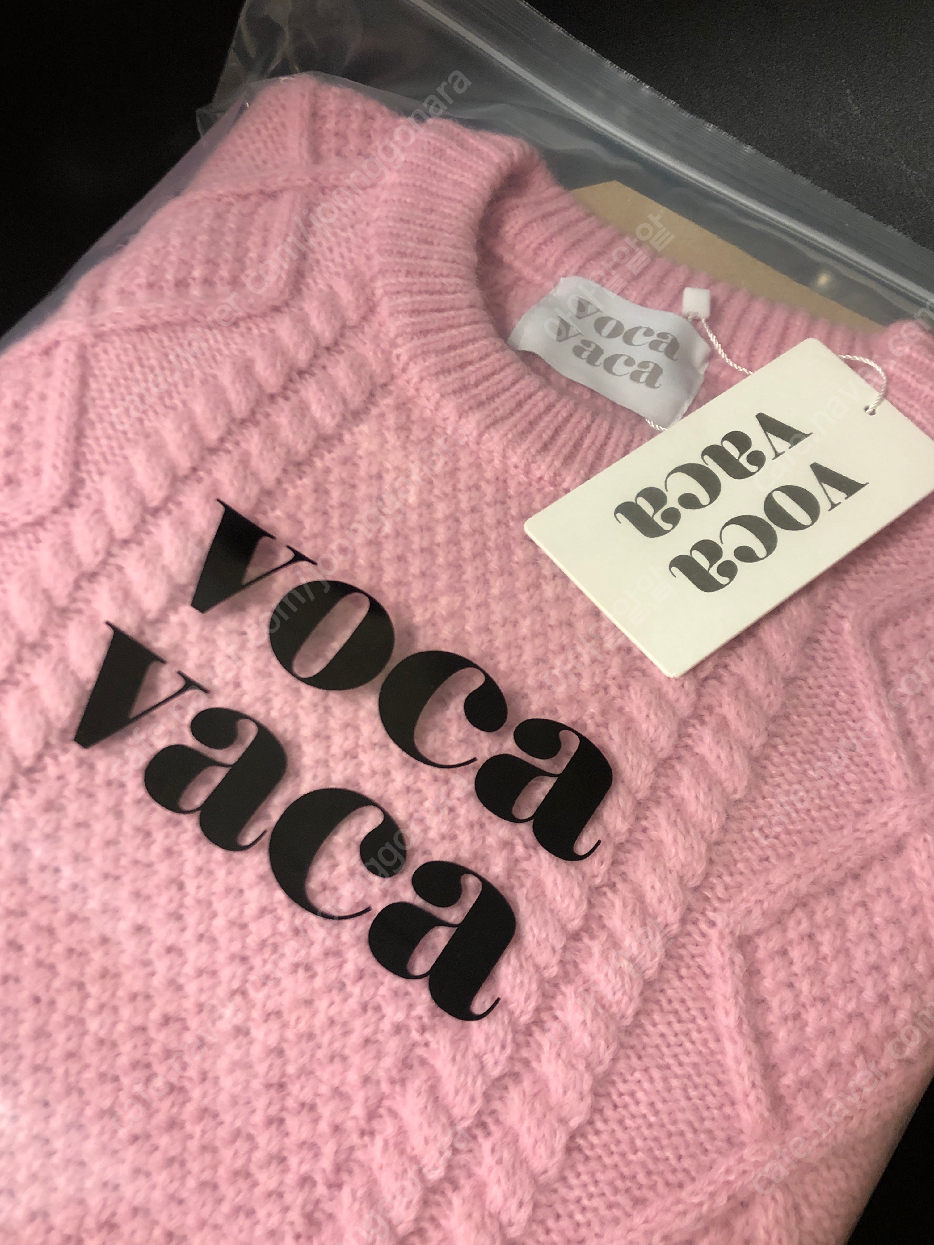 새상품 ) Voca vaca 핑크니트 택배 받은 그대로... | 티셔츠/캐쥬얼의류 | 중고나라