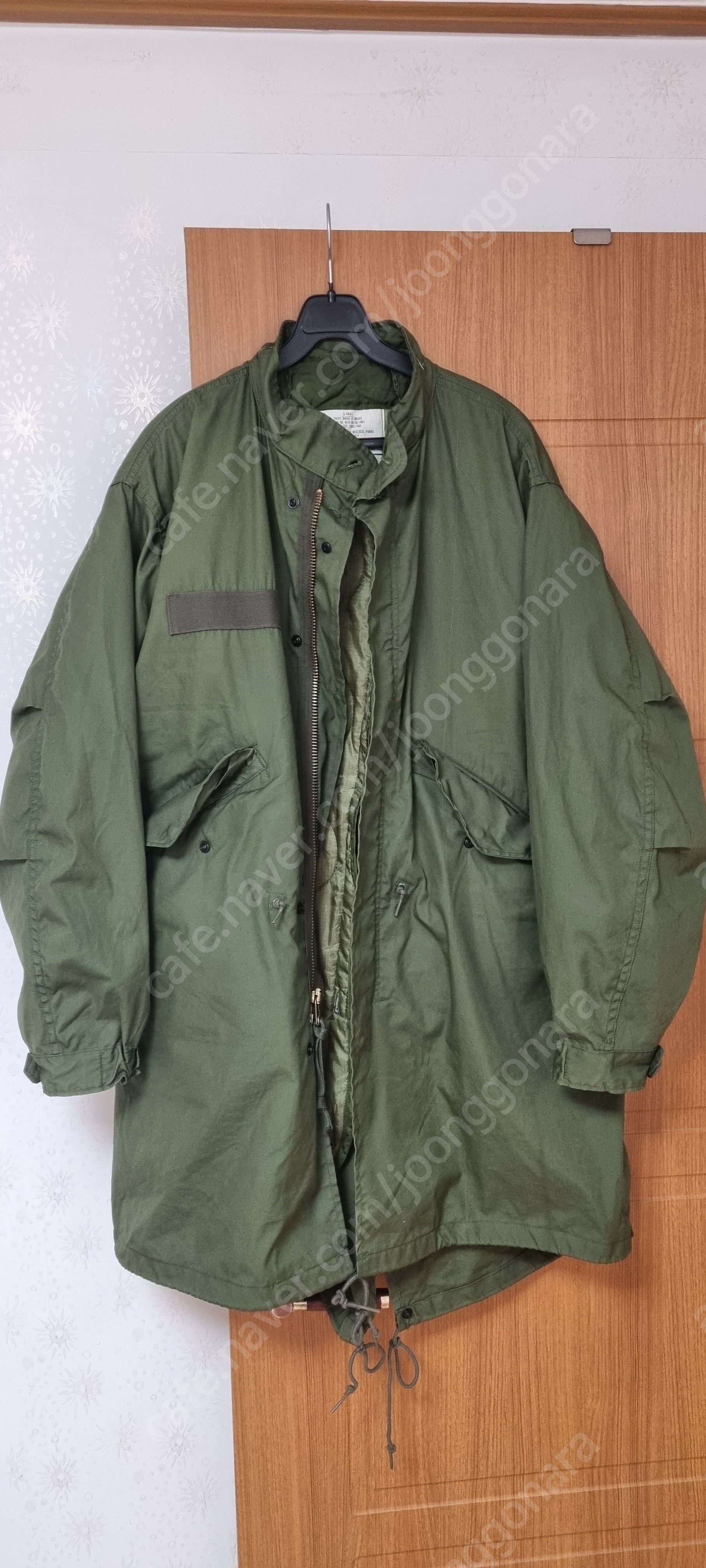 오리지날 개파카 M65 XS사이즈(미수선) 팝니다.내피... | 티셔츠/캐쥬얼의류 | 중고나라