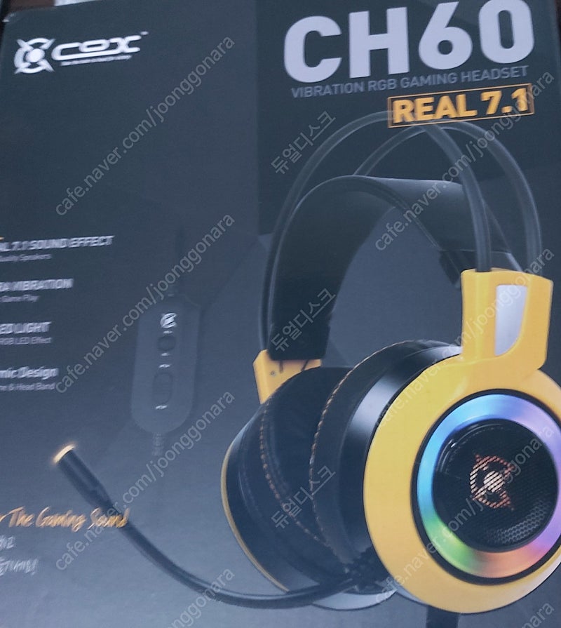 cox ch60 헤드셋 /헤드폰/게이밍헤드셋 | 이어폰/헤드폰 | 중고나라