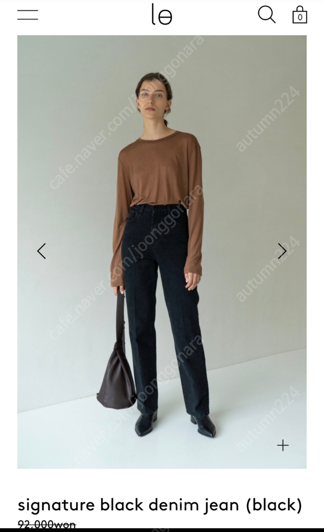 미착용 새상품 le 르 블랙 데님 팬츠 | 중고나라 카페에서 운영하는 공식 사이트