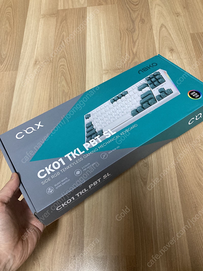 COX CK01 PBT SL 텐키리스 (저소음 백축) 팝니다 | 키보드/마우스/스피커 | 중고나라