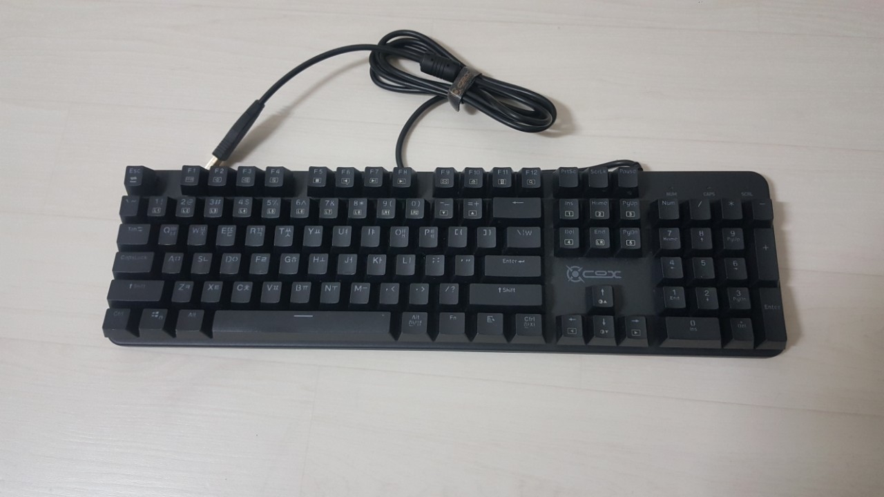 COX 게이밍키보드 ck420 블랙 청축 | 키보드/마우스/스피커 | 중고나라