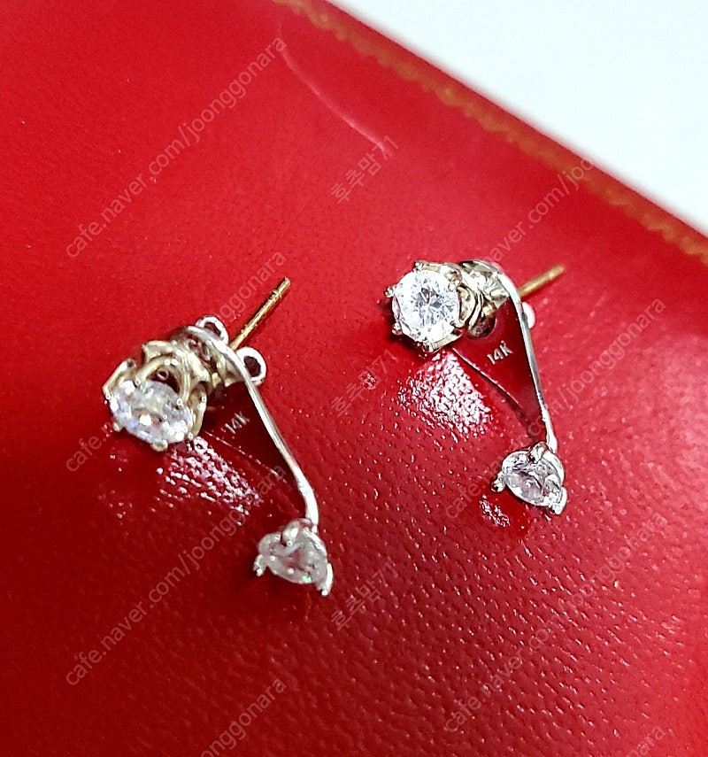 14k큐몬드귀걸이 | 반지/목걸이/귀걸이 | 중고나라