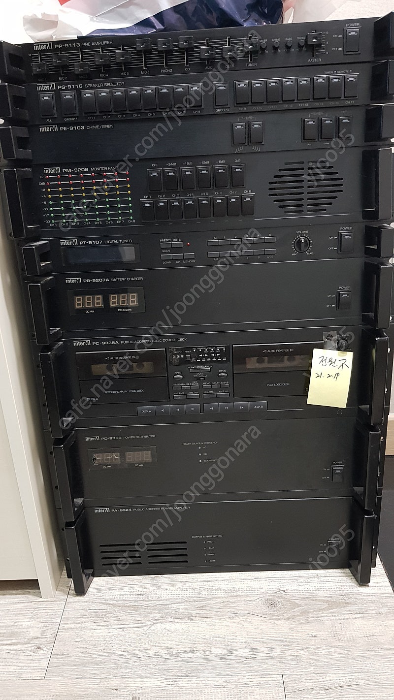 [울산,부산] interM 인터엠 음향방송장비 입니다. PF-9302, PM-9208, PB-9207A, PD-9359 | 오디오/홈시어터 | 중고나라