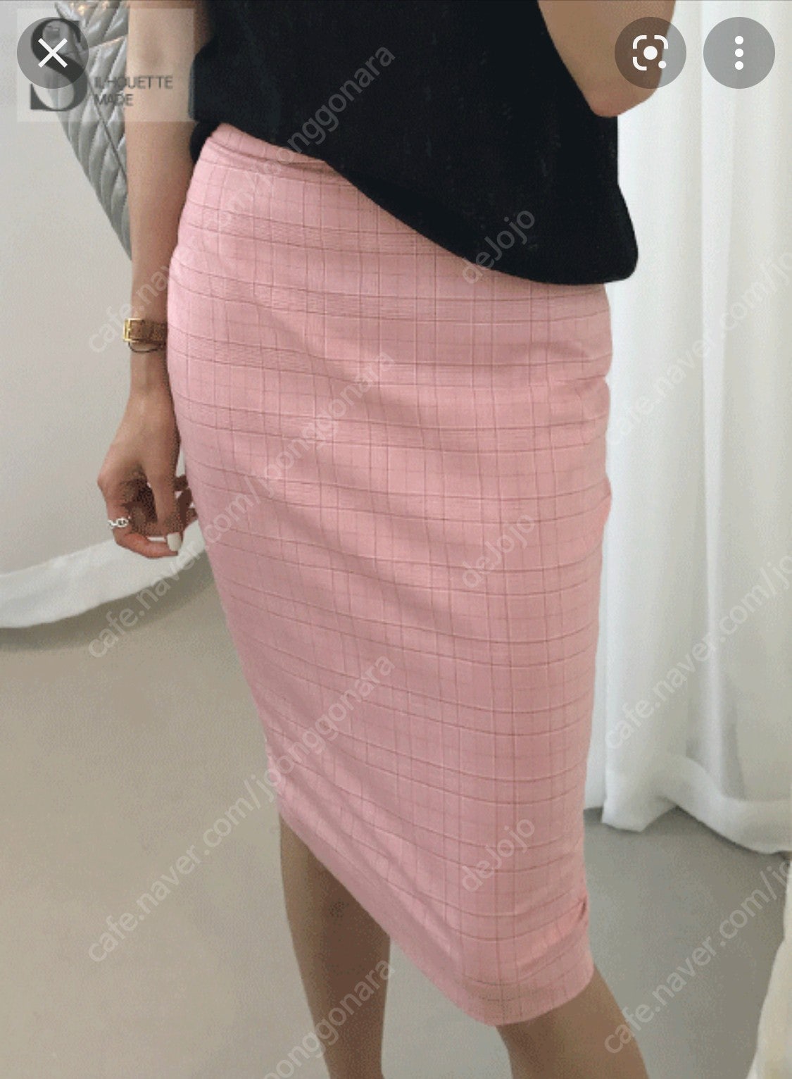 시에 Sie 더실루엣 올슨 H라인 스커트 핑크s사이즈 티셔츠캐쥬얼의류 중고나라
