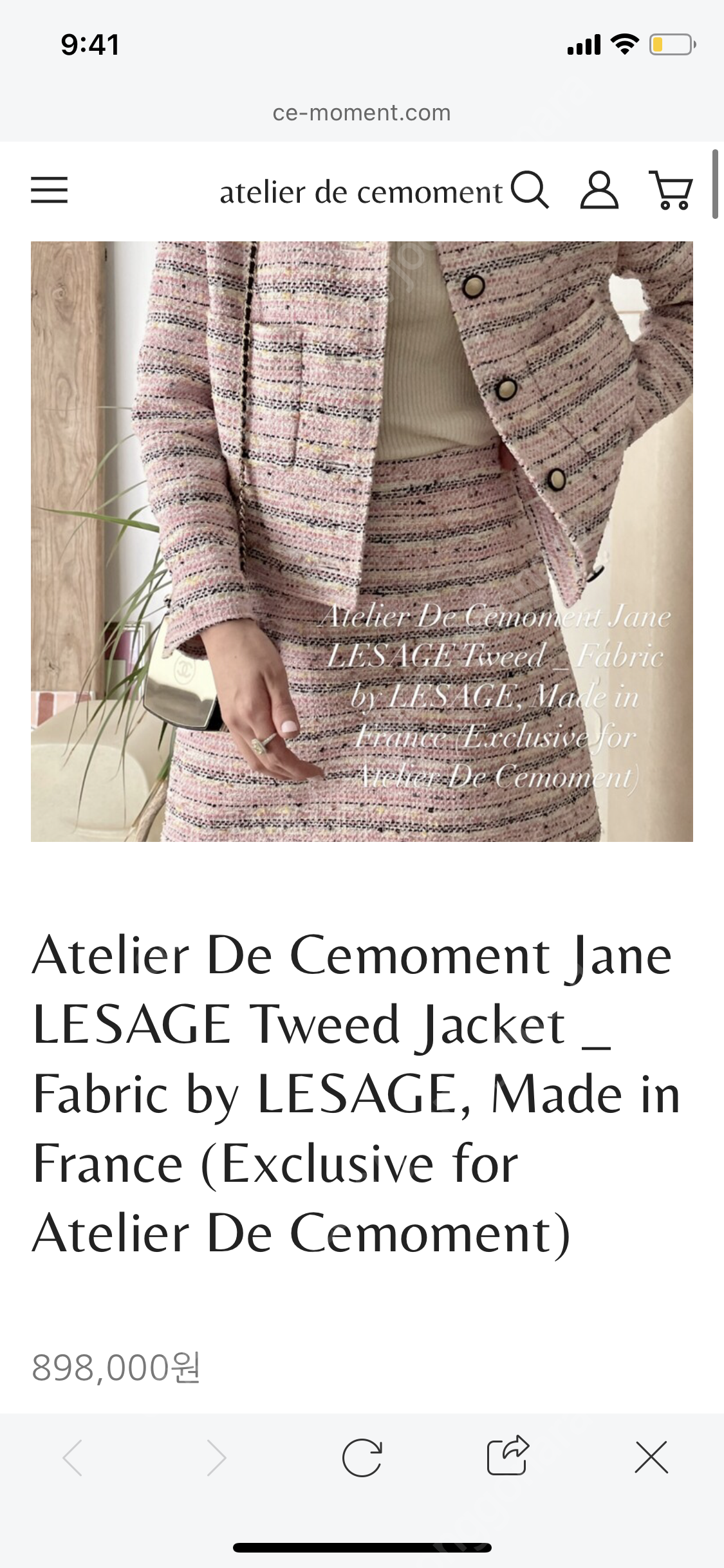 아뜰리에 드 쎄모먼 Jane LESAGE Tweed | 중고나라 카페에서 운영하는 공식 사이트