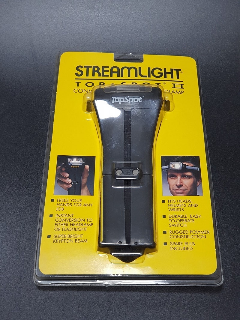 (택포) 빈티지 미국 STREAMLIGHT Top Spot 2 후레쉬 라이트 헤드라이터 헤드램프 캠핑 라이트 낚시 용품 | 예술 ...