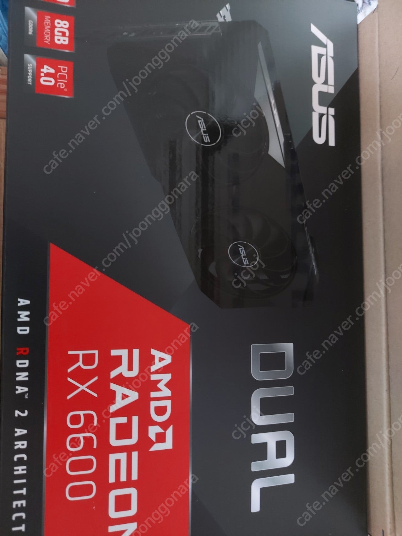 ASUS Dual RX6600 8GB 라데온 미개봉 새... | CPU/메인보드 | 중고나라
