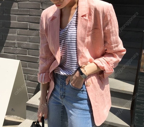 새상품 임블리 핑크 린넨자켓 7만 3만 티셔츠캐쥬얼의류 중고나라