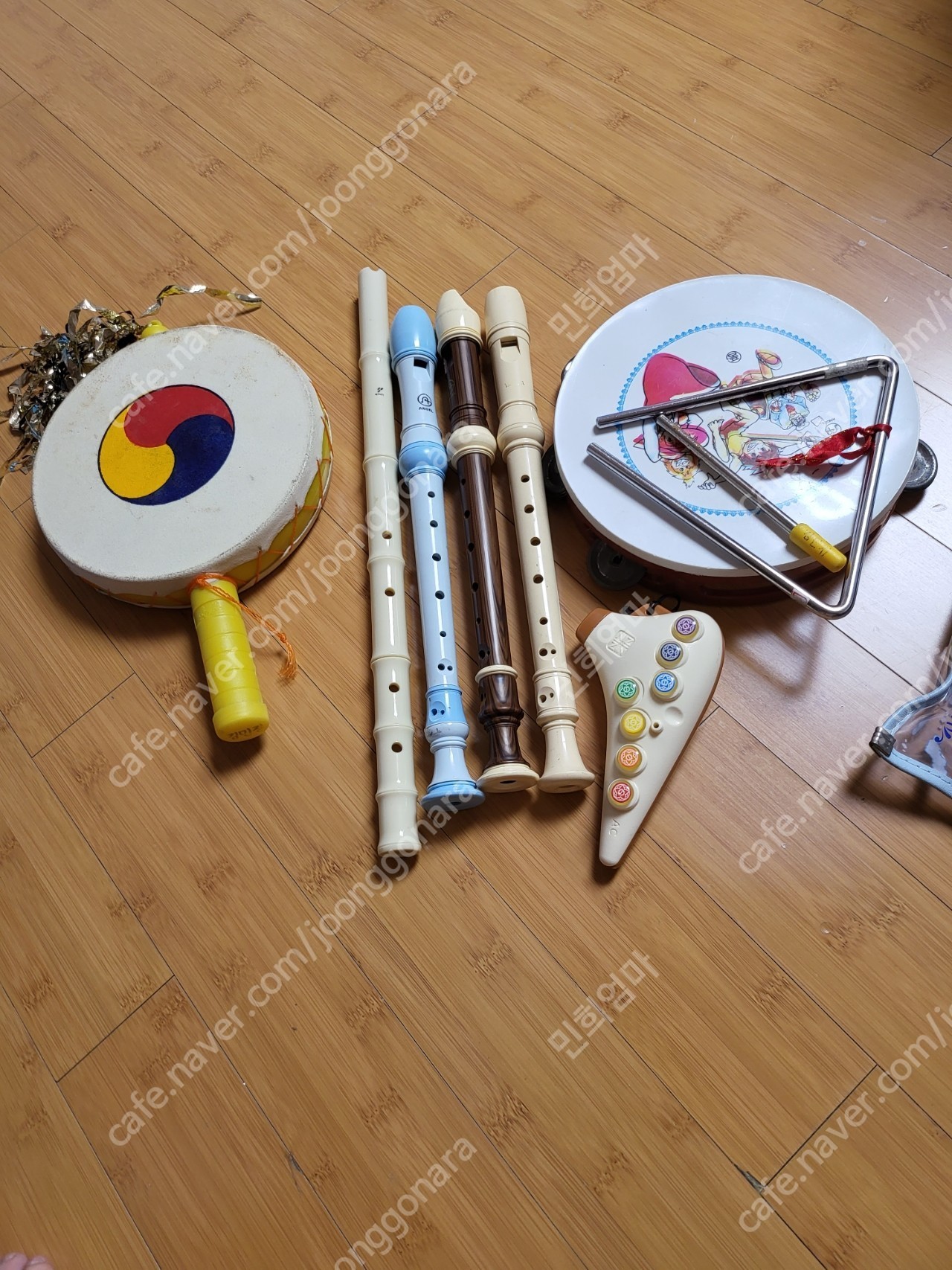 초등학교 악기 8개 탬버린 트라이앵글 소고 오카리나 단 건반악기 중고나라