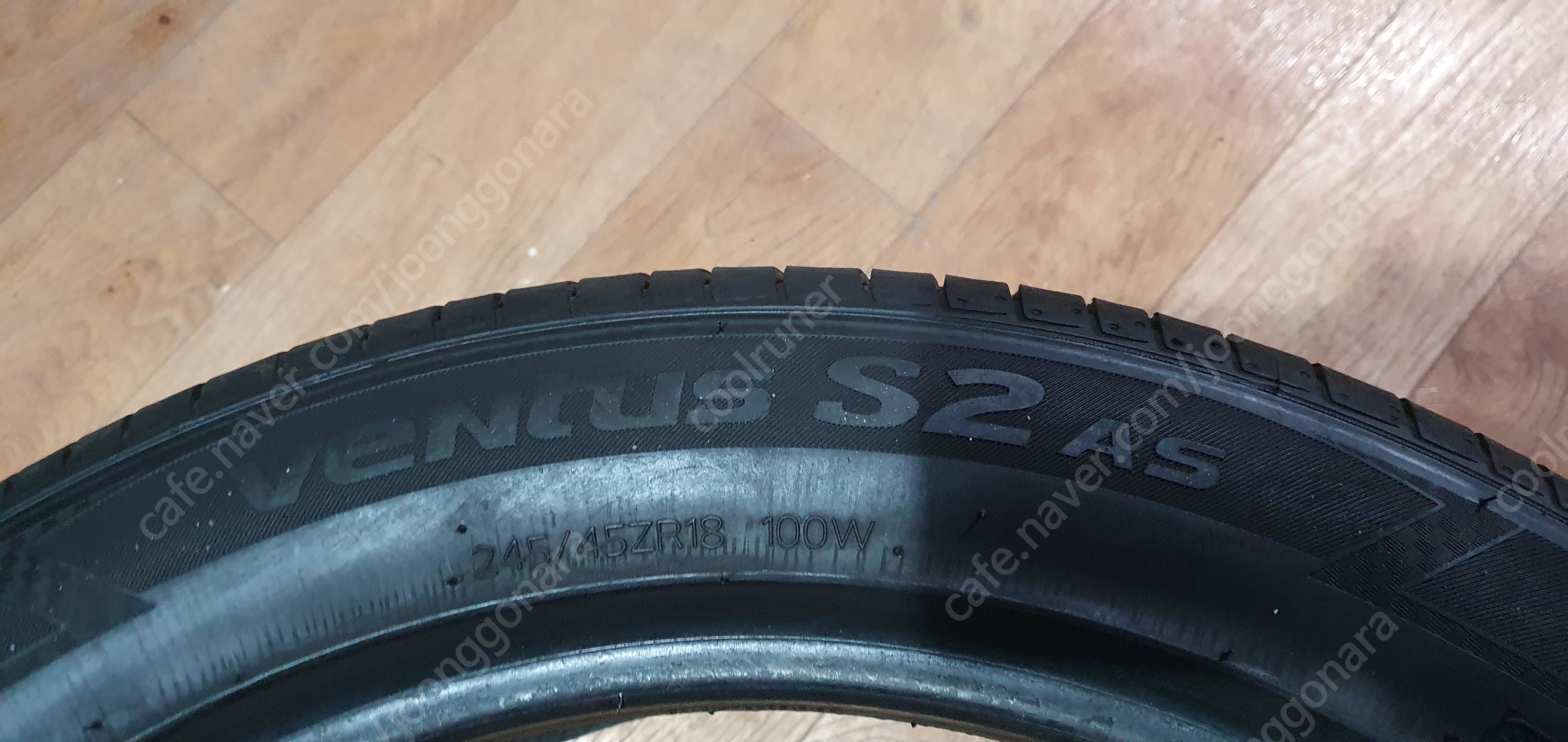 한국타이어 S2AS, 245 40 18, 2개 팝니다 ... | 휠/타이어 | 중고나라