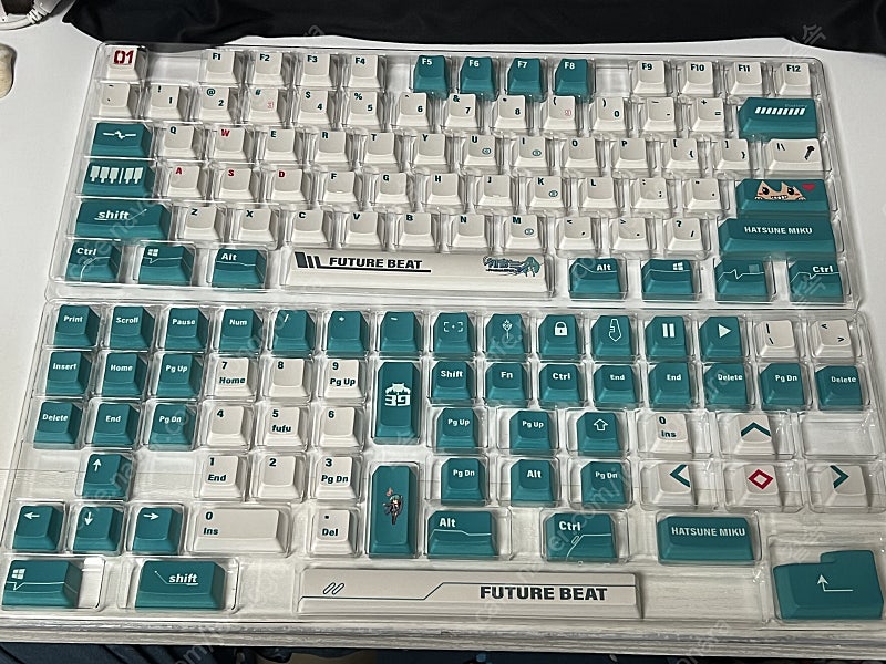 Pbt 하츠네 미쿠 키캡 판매합니다 키보드마우스스피커 중고나라