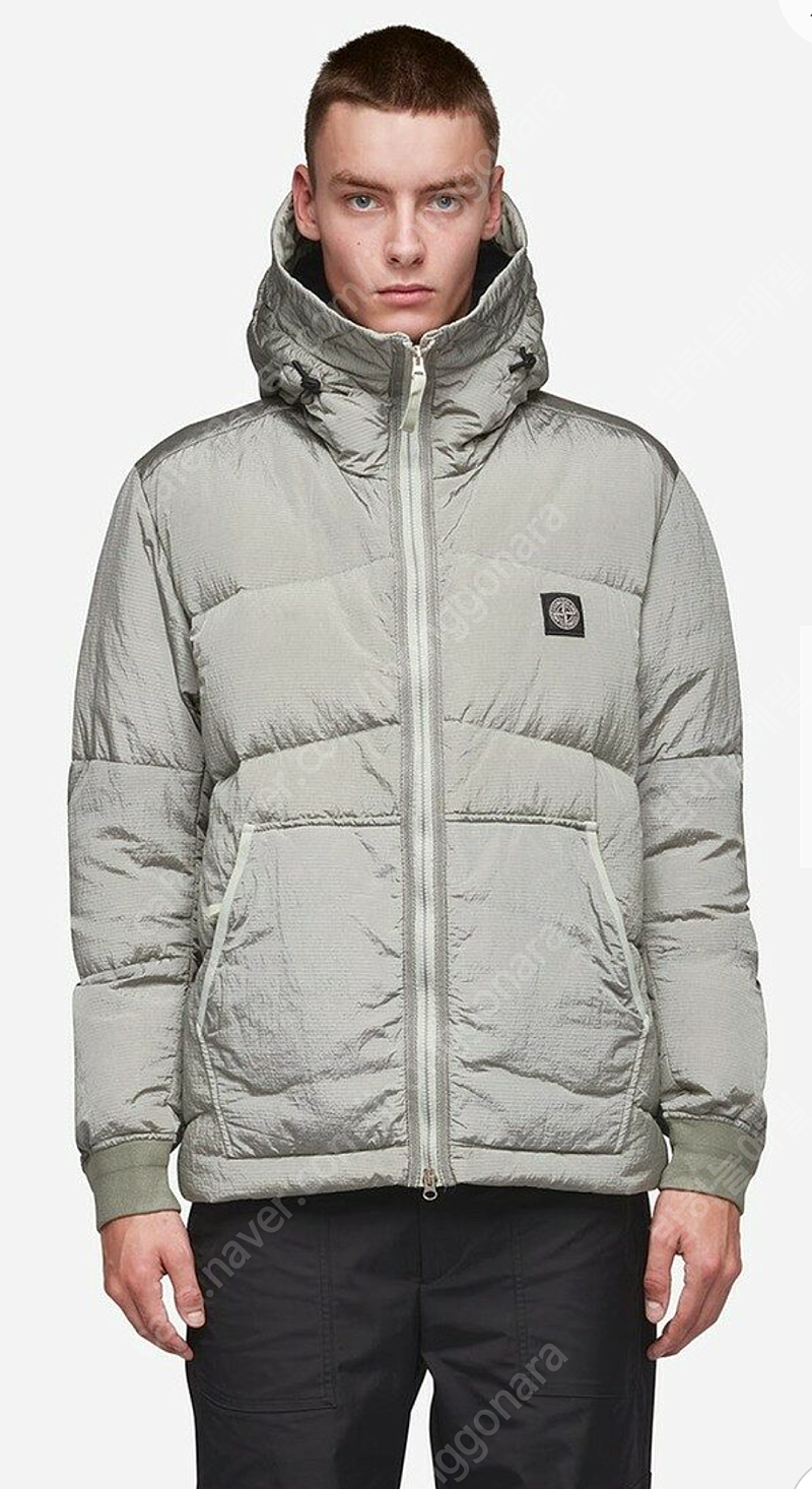 스톤아일랜드 19FW 나일론메탈 패딩/라이트그레이/L | 기타 수입명품 | 중고나라