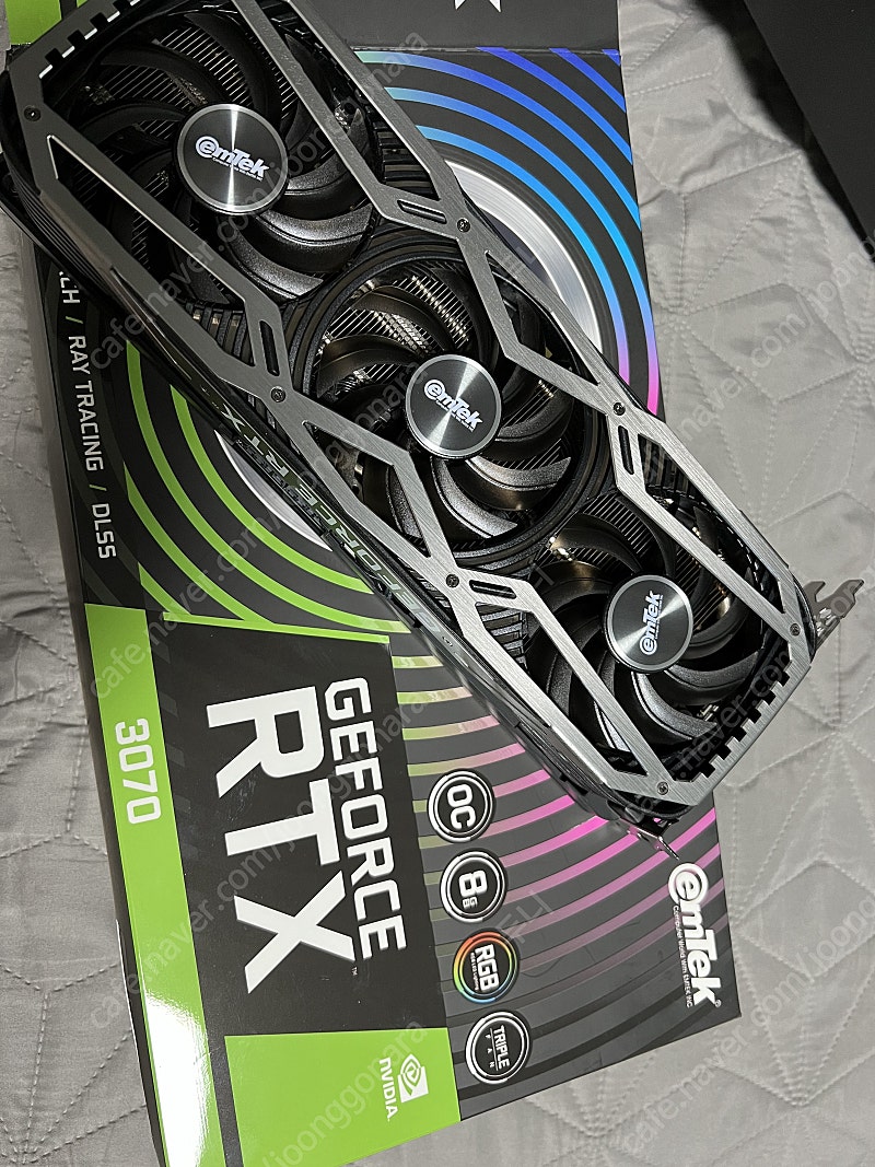 이엠텍 3070 non lhr RTX3070 블랙에디션 non | CPU/메인보드 | 중고나라