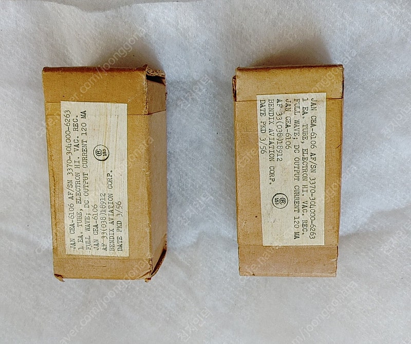 Bendix 벤딕스 6106(5Y3 고신뢰관) 미군용. 미개봉 판매 | 오디오/홈시어터 | 중고나라