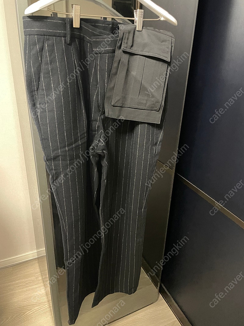 준지 19FW 스트라이프 포켓 울슬랙스 46 팝니다. | 티셔츠/캐쥬얼의류 | 중고나라