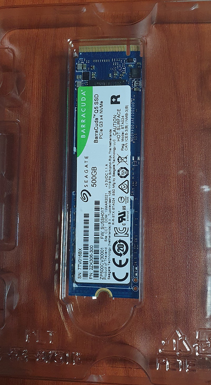 시게이트 Q5 M.2 NVMe 500gb 정품 | HDD/SSD/ODD | 중고나라