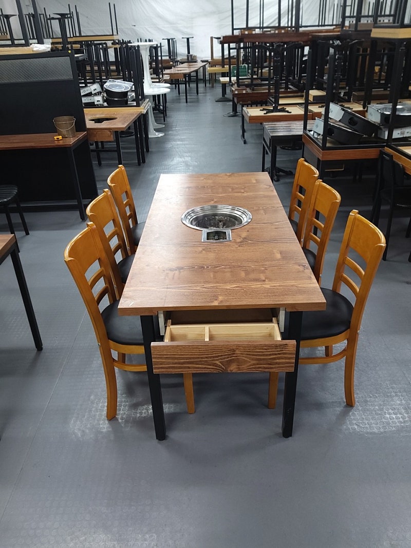 판매 152번 숯불착화식 로스터테이블 숯불로스타 고기집 고깃집 고기불판 Lng탁자 주방가구 중고나라