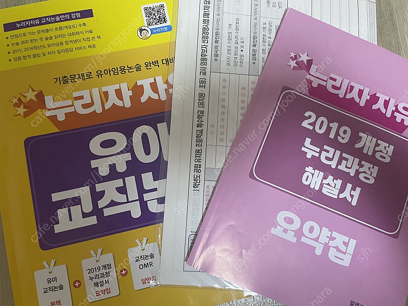 유아 임용 책 정리 논술 2차 장학자료 워크북 문제집 누리과정 놀이중심 면접 놀이운영 사례집 해설서 학습교육 중고나라