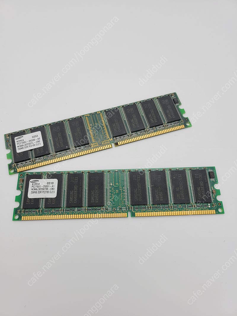 DDR PC2100, PC2700 256 RAM 메모리... | CPU/메인보드 | 중고나라