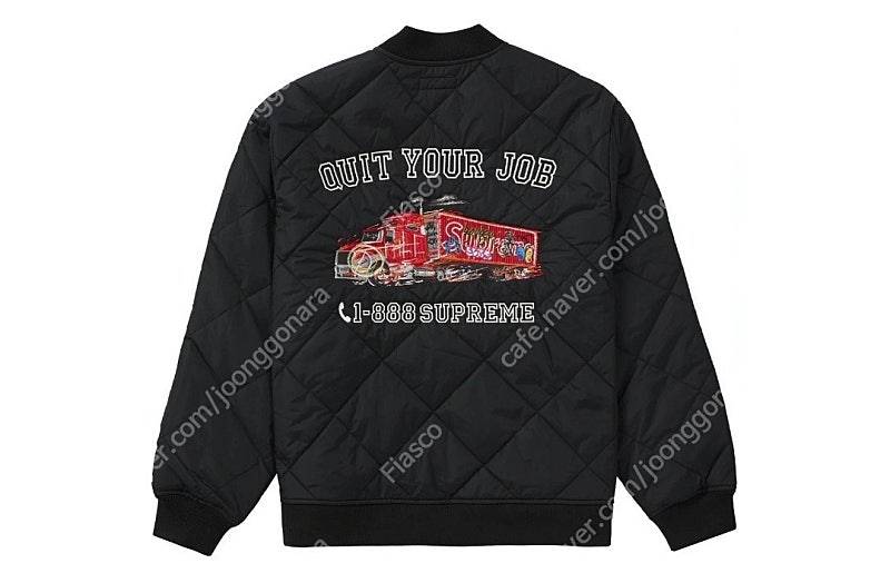 (XL) 슈프림 21FW 퀼티드 워크 자켓 블랙 | 티셔츠/캐쥬얼의류 | 중고나라