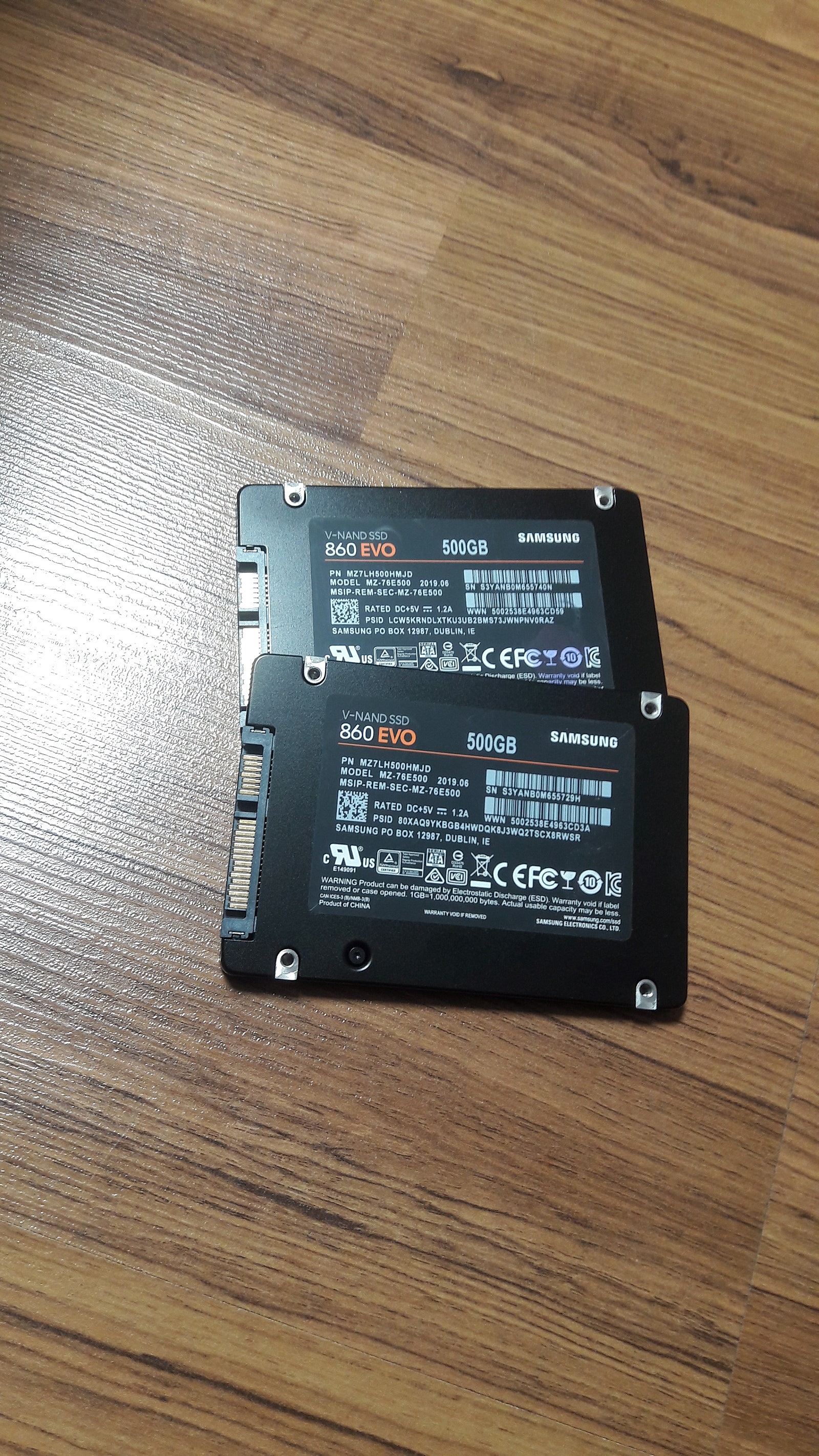 SSD 500G (삼성, WD BLUE) 팝니다. 무상... | HDD/SSD/ODD | 중고나라
