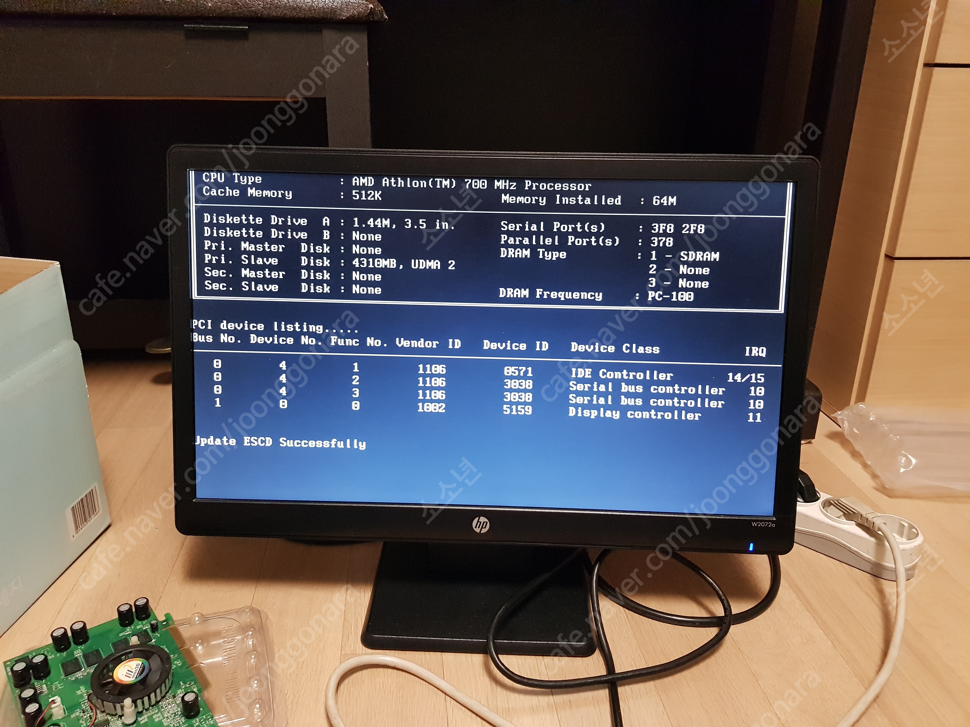 AMD K7 700MHz 슬롯형 ASUS K7V 보드 ... | CPU/메인보드 | 중고나라