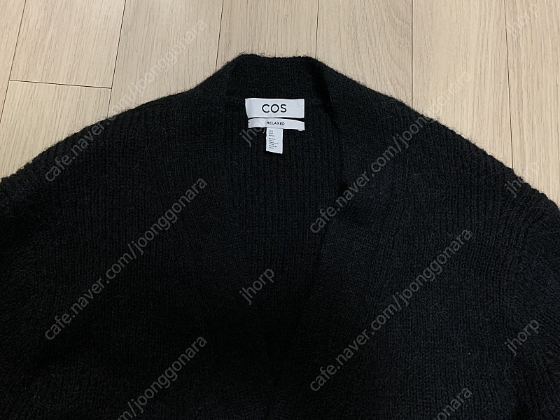 코스cos 모헤어 오버핏 가디건 블랙 S 거진 새 티셔츠캐쥬얼의류 중고나라