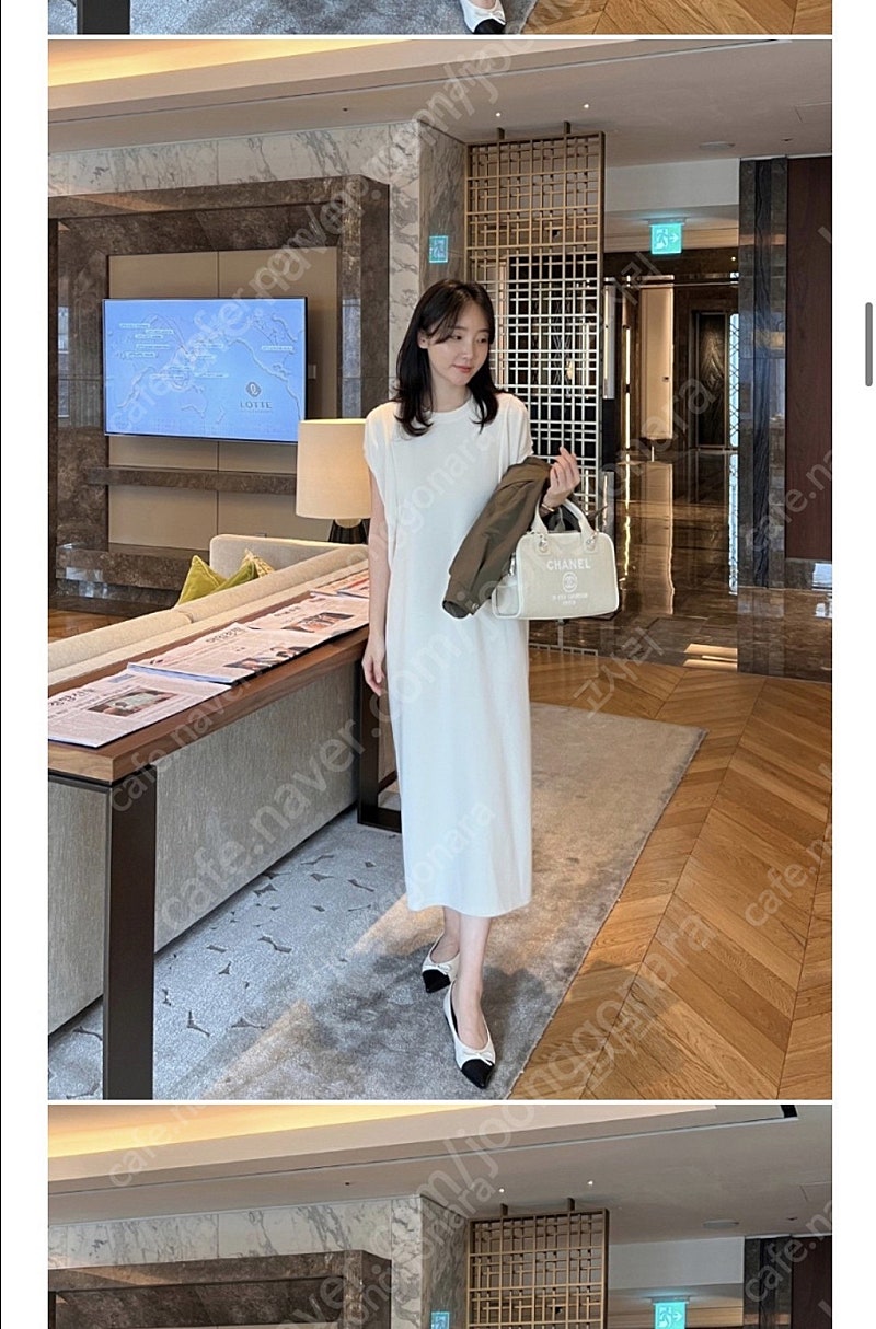 그레이룸 마약원피스 아이보리 티셔츠캐쥬얼의류 중고나라