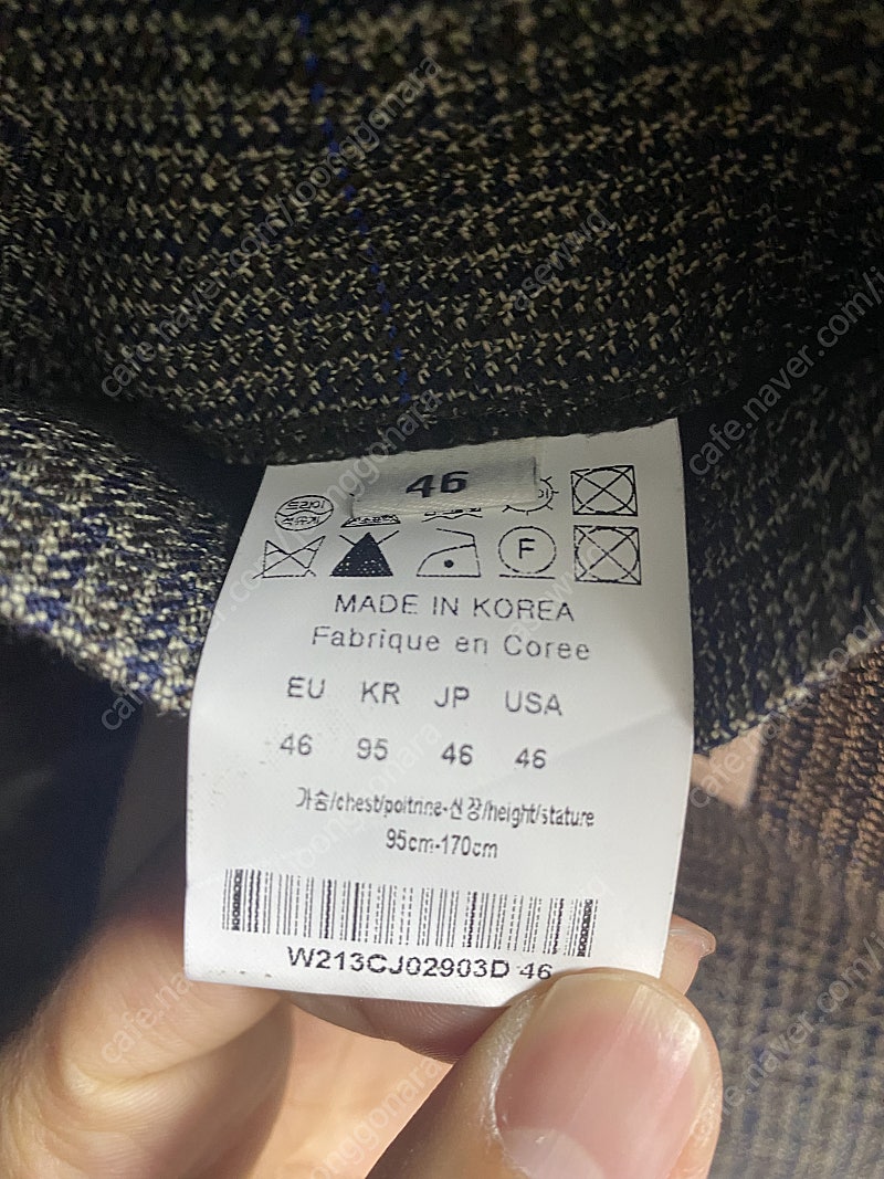 우영미 21FW 메인 체크 자켓 (유뽕) / 46 | 티셔츠/캐쥬얼의류 | 중고나라