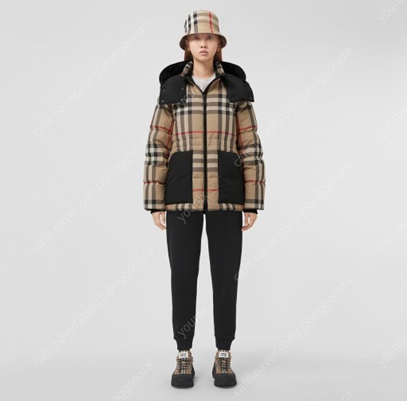 버버리 디태처블 후드 체크 퍼퍼 재킷 S사이즈 21fw... | 기타 수입명품 | 중고나라