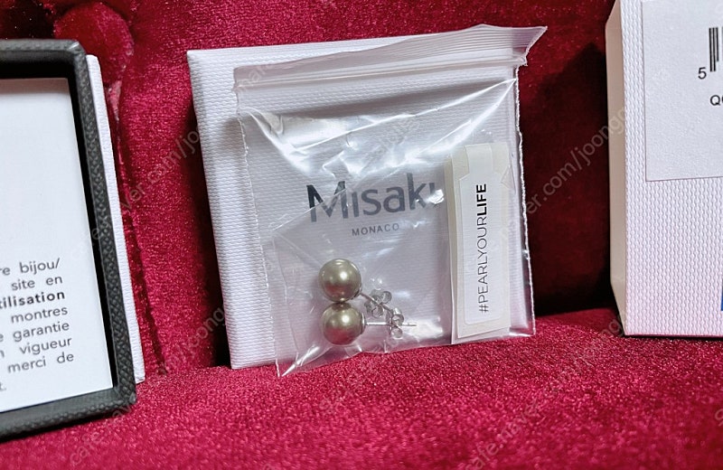 [정품] 미사키 진주 귀걸이 8mm 선물 Carpedi 반지 귀걸이 중고나라