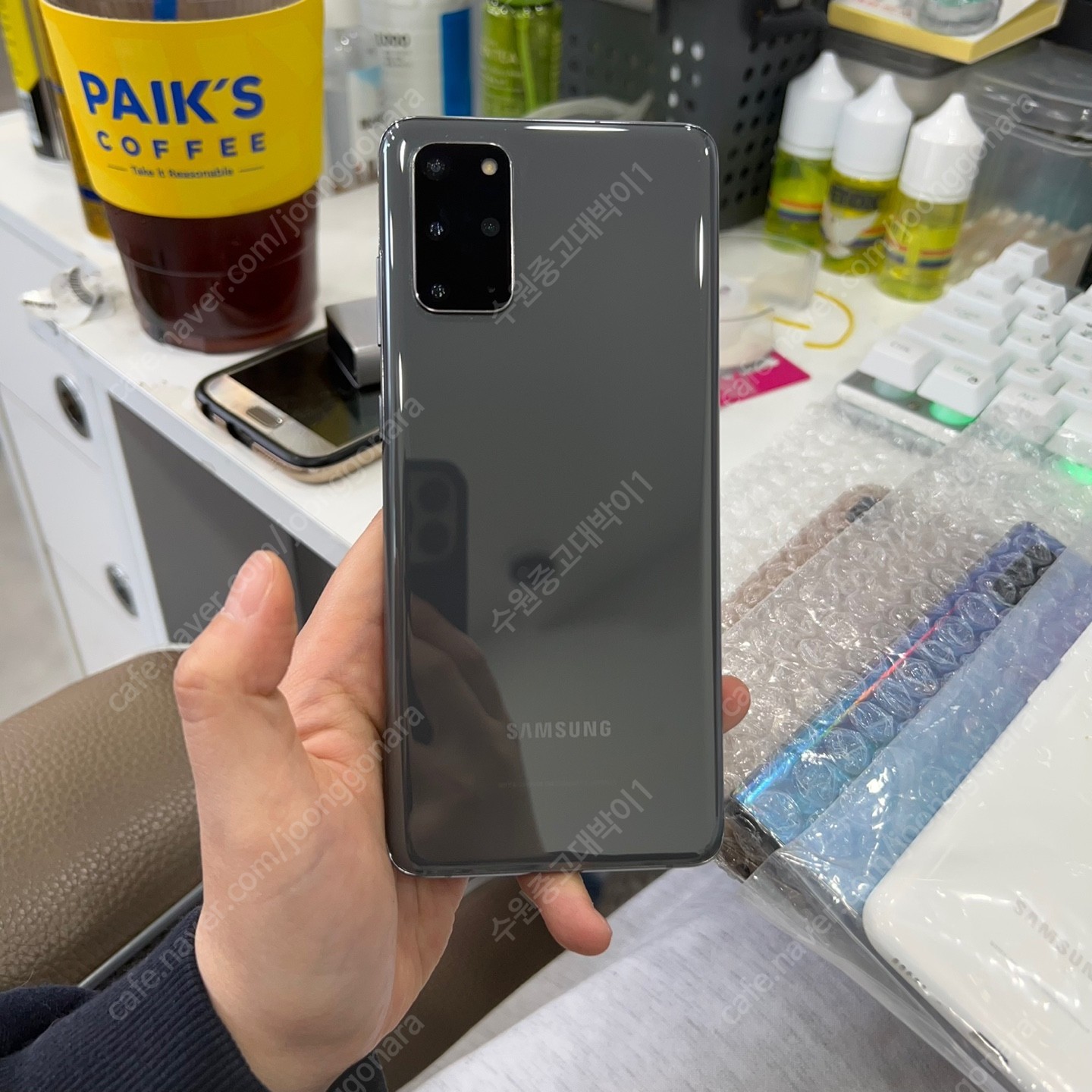 갤럭시S20플러스 G986 LG 블랙 256GB 41만... | 스마트폰 | 중고나라